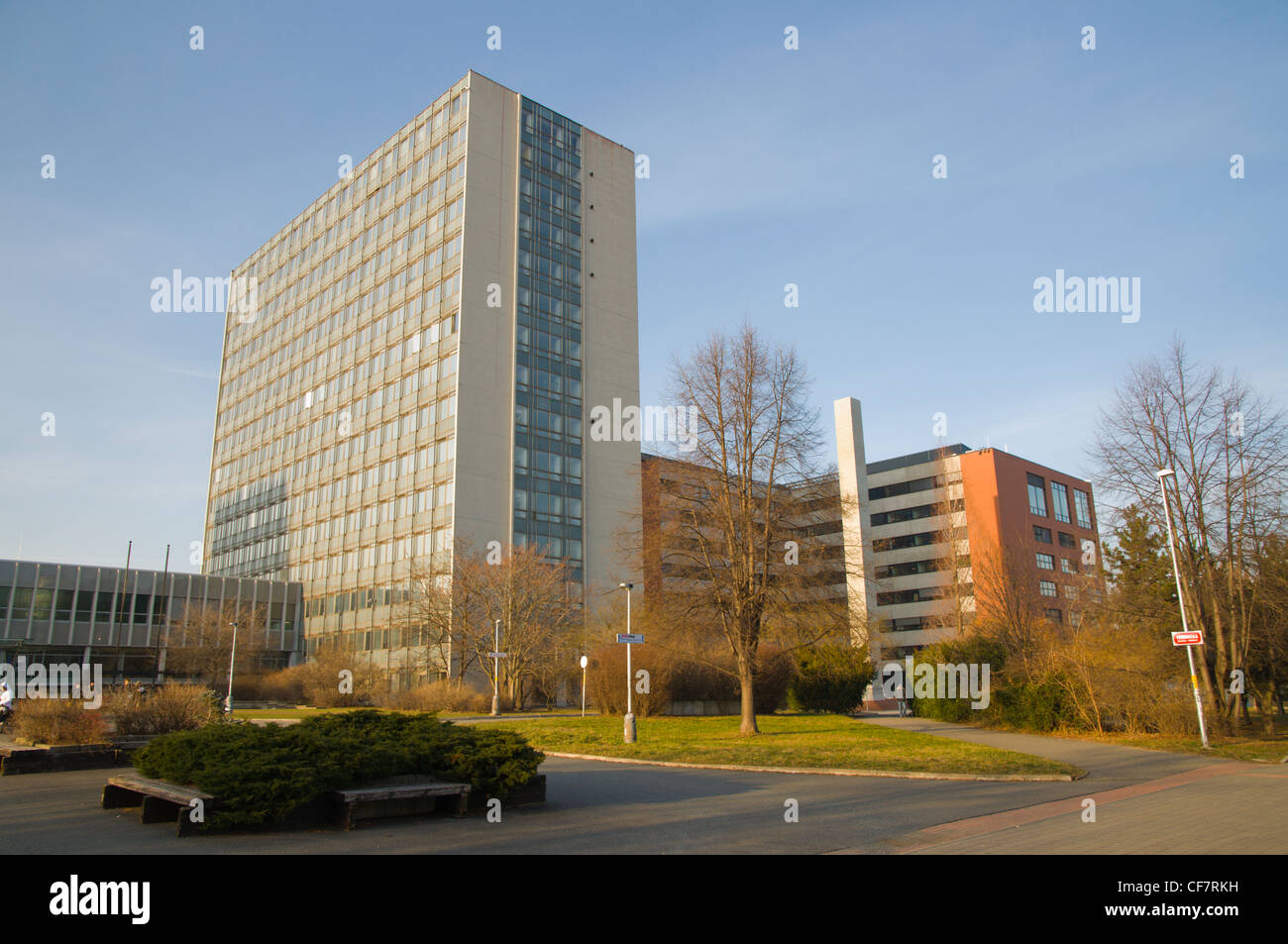 CVUT Technical university buildings in Technicke 6 campus area Dejvice ...