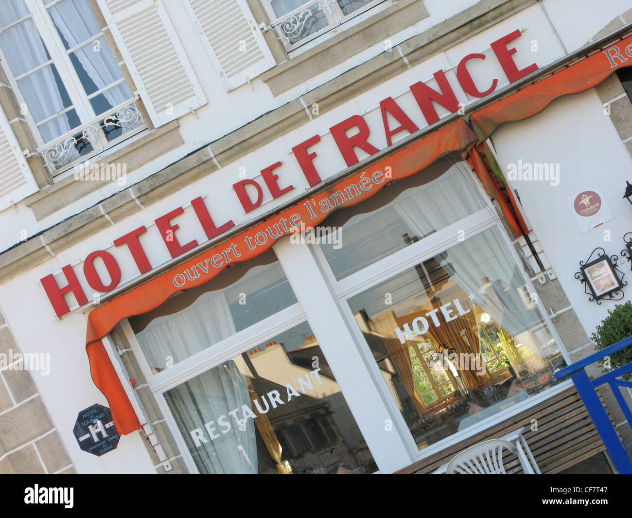 Facade of a french provincial hotel Stock Photo - Alamy