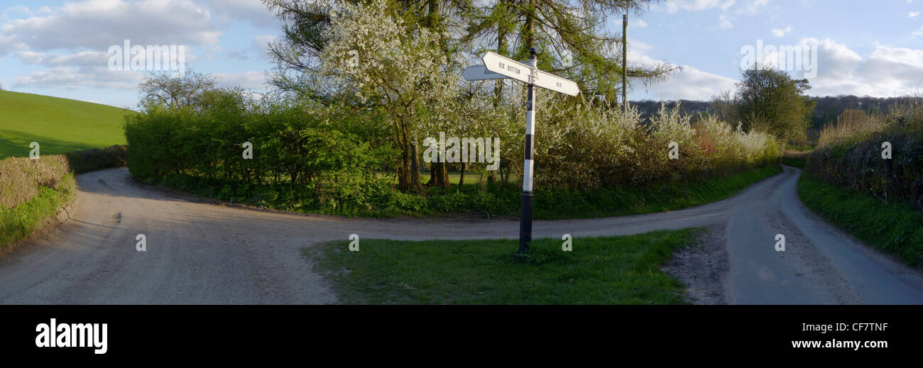 Fork road sign hi-res stock photography and images - Alamy