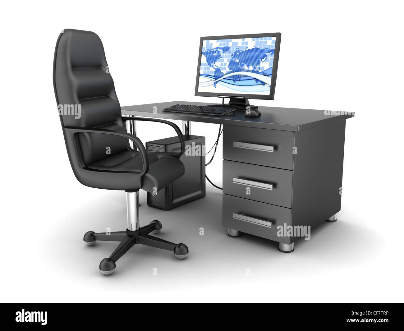 Empty Jobsite on white background (done in 3d Stock Photo - Alamy