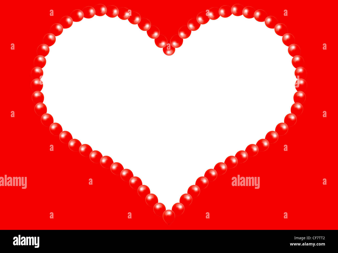 Valentine's day heart frame design with room for text Stock Photo - Alamy