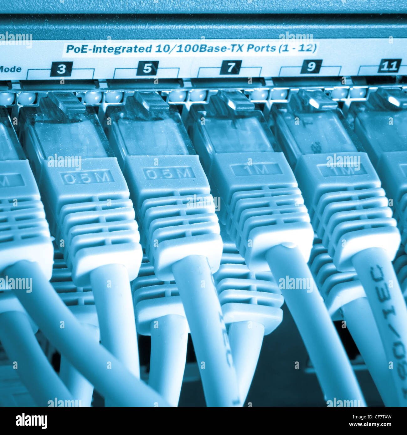 Network switch connected cable rj45 hi-res stock photography and images - Alamy