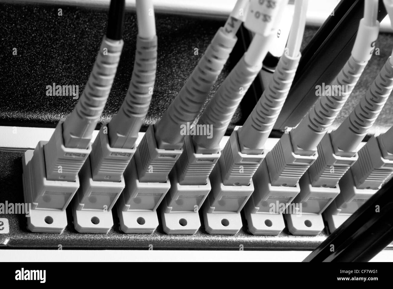 optic fiber hub as part of internet infrastructure Stock Photo - Alamy