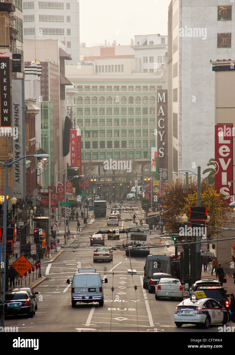 san francisco street scene Stock Photo - Alamy