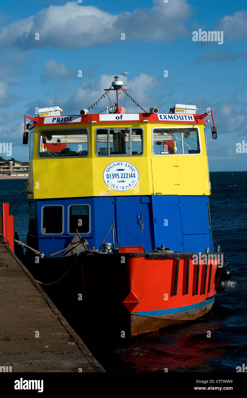 Pride of Exmouth,Stuart line cruises,clouds, coast, coastal, color ...
