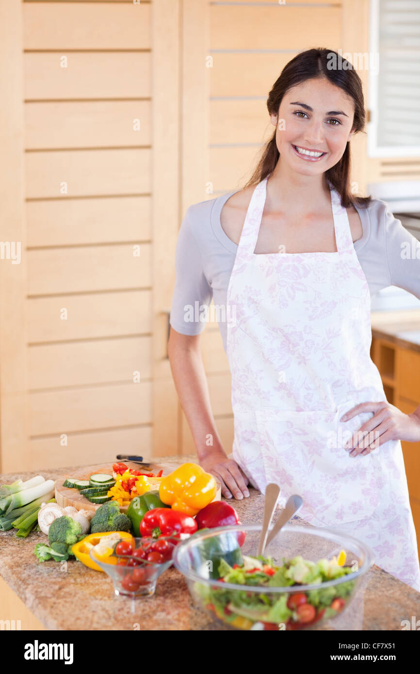 Portrait of a woman standing up Stock Photo - Alamy