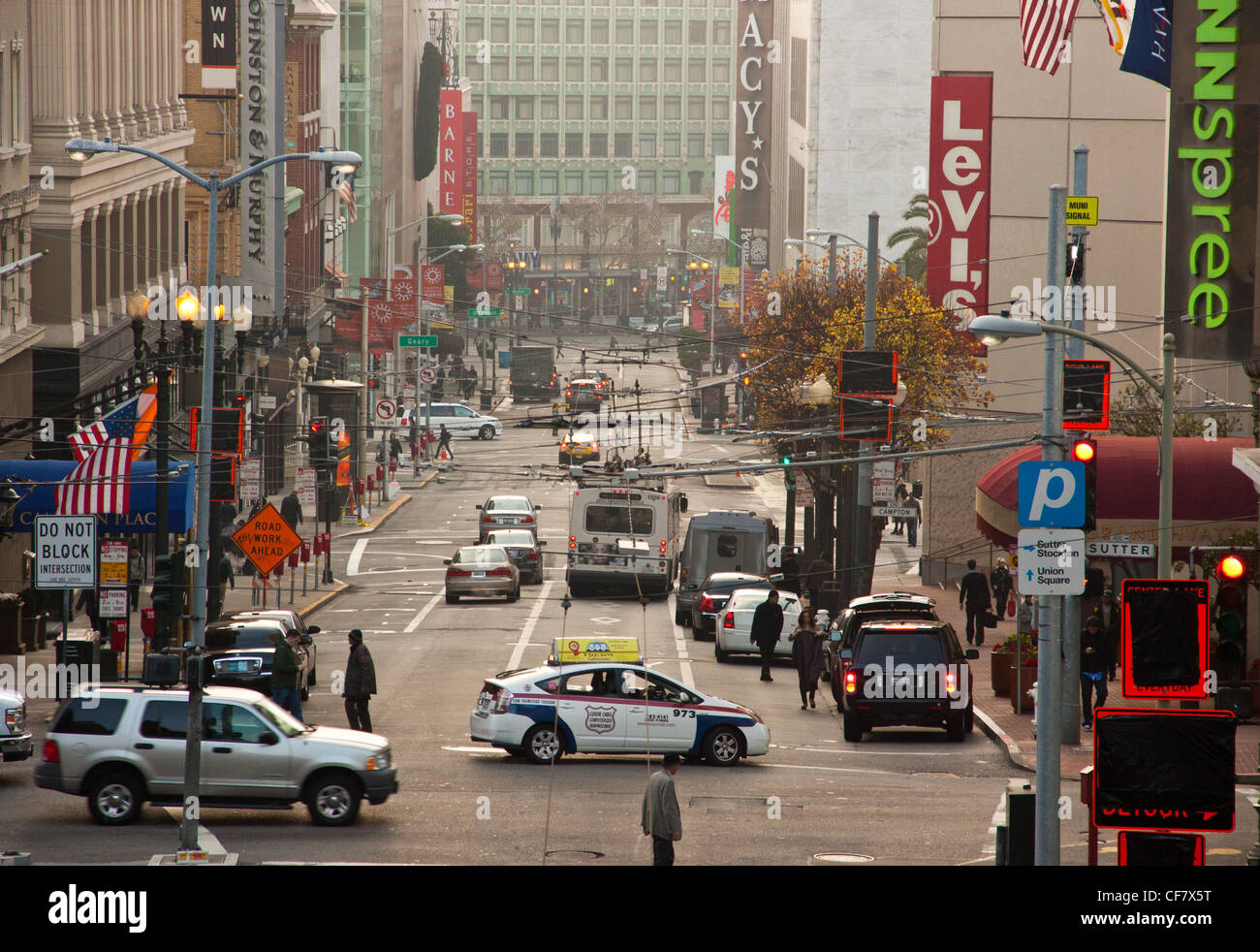 san francisco street scene Stock Photo - Alamy
