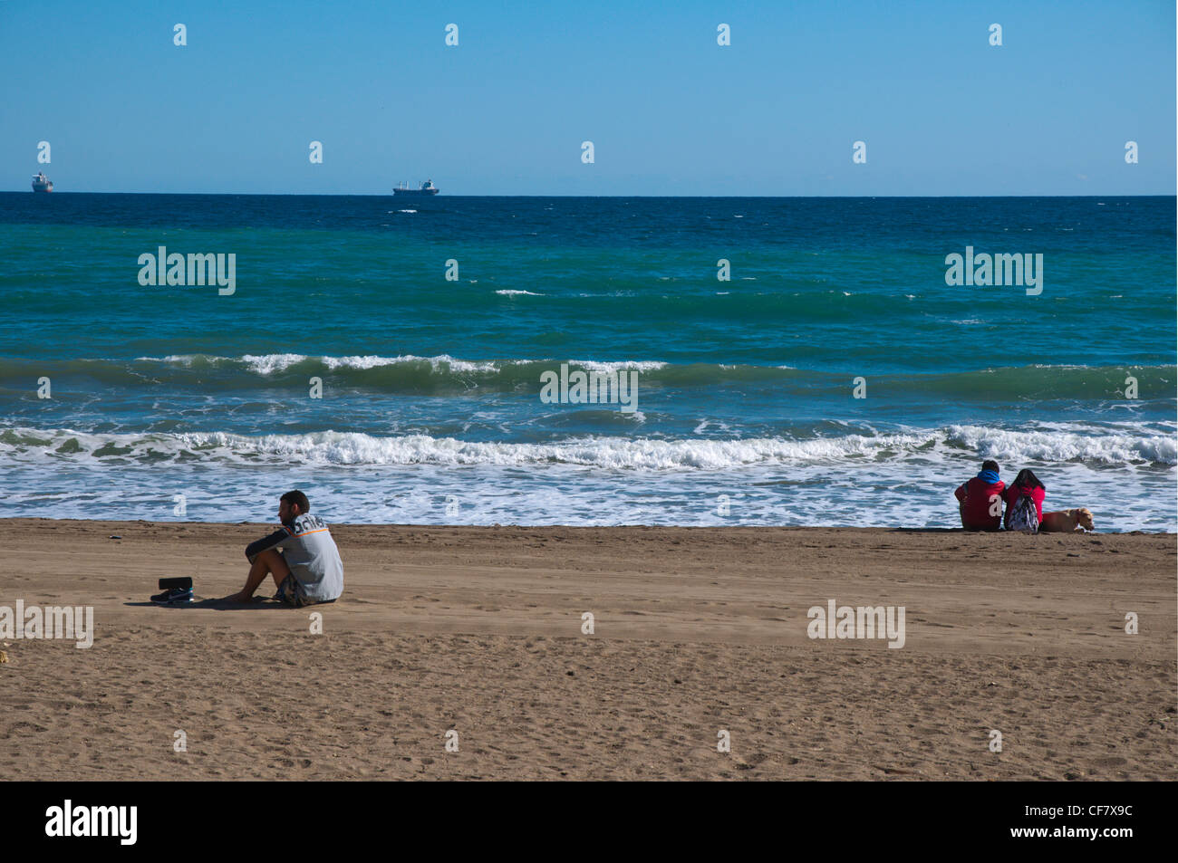 Spanish beach people hi-res stock photography and images - Alamy