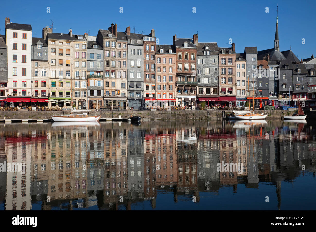 Europe, France, Normandy, Honfleur, Waterfront, Tourism, Travel ...