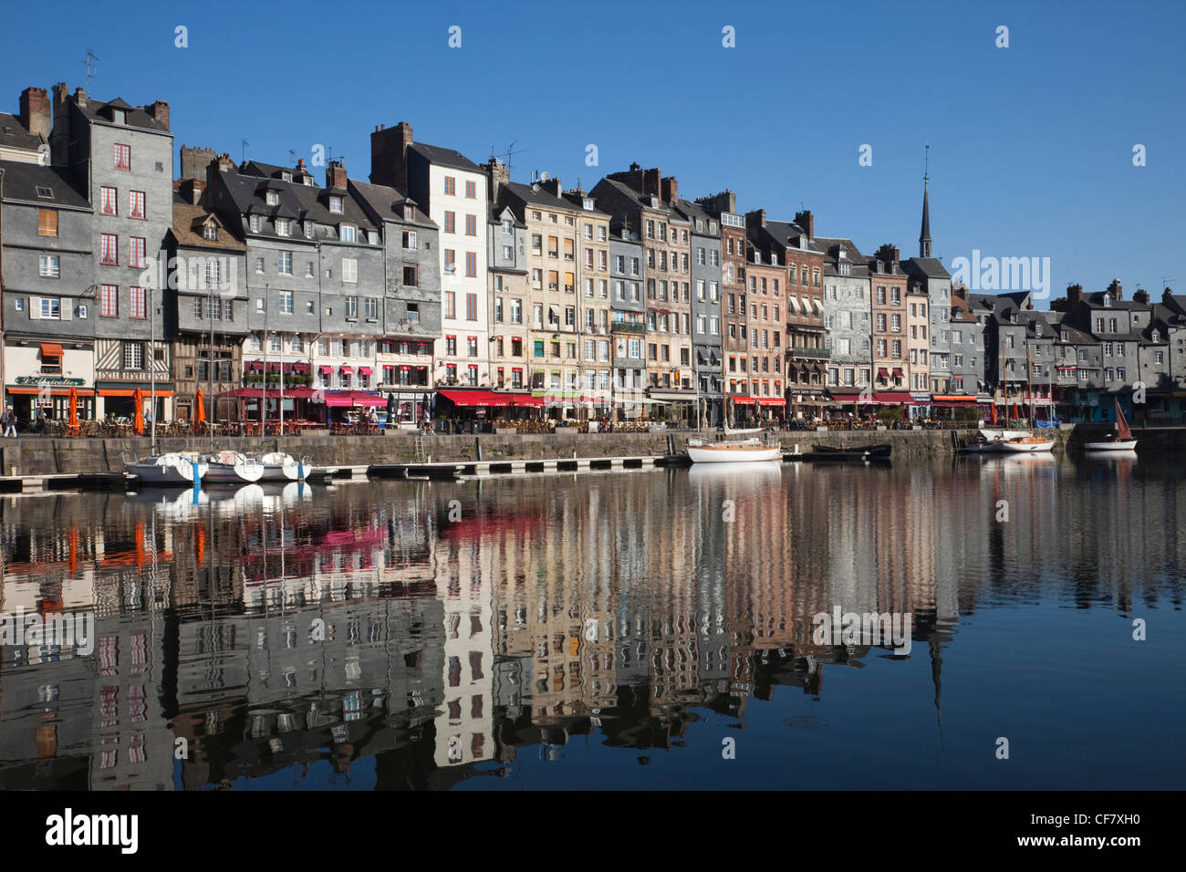 Europe, France, Normandy, Honfleur, Waterfront, Tourism, Travel ...