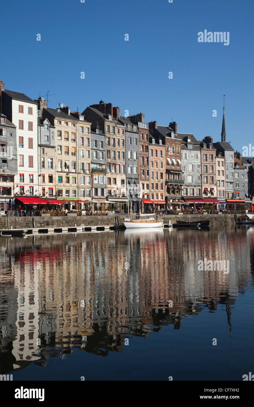 Europe, France, Normandy, Honfleur, Waterfront, Tourism, Travel ...