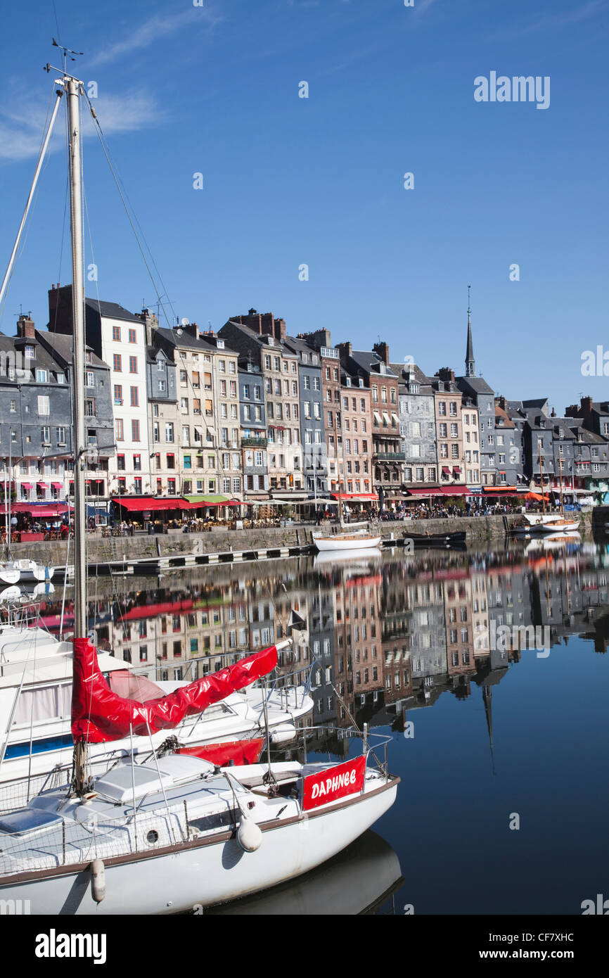 Europe, France, Normandy, Honfleur, Waterfront, Tourism, Travel ...