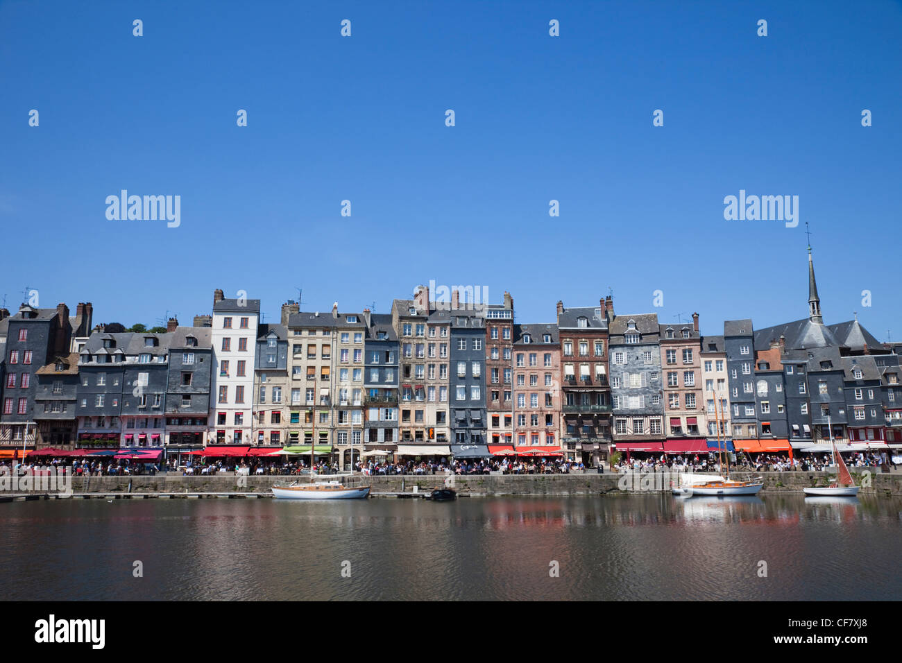 Europe, France, Normandy, Honfleur, Waterfront, Tourism, Travel ...