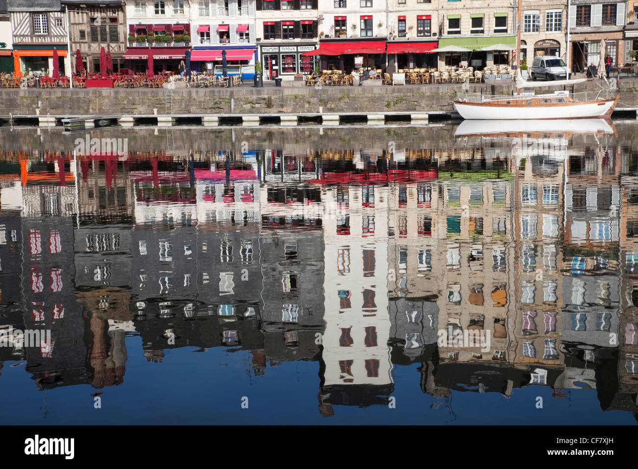 Europe, France, Normandy, Honfleur, Waterfront, Tourism, Travel ...