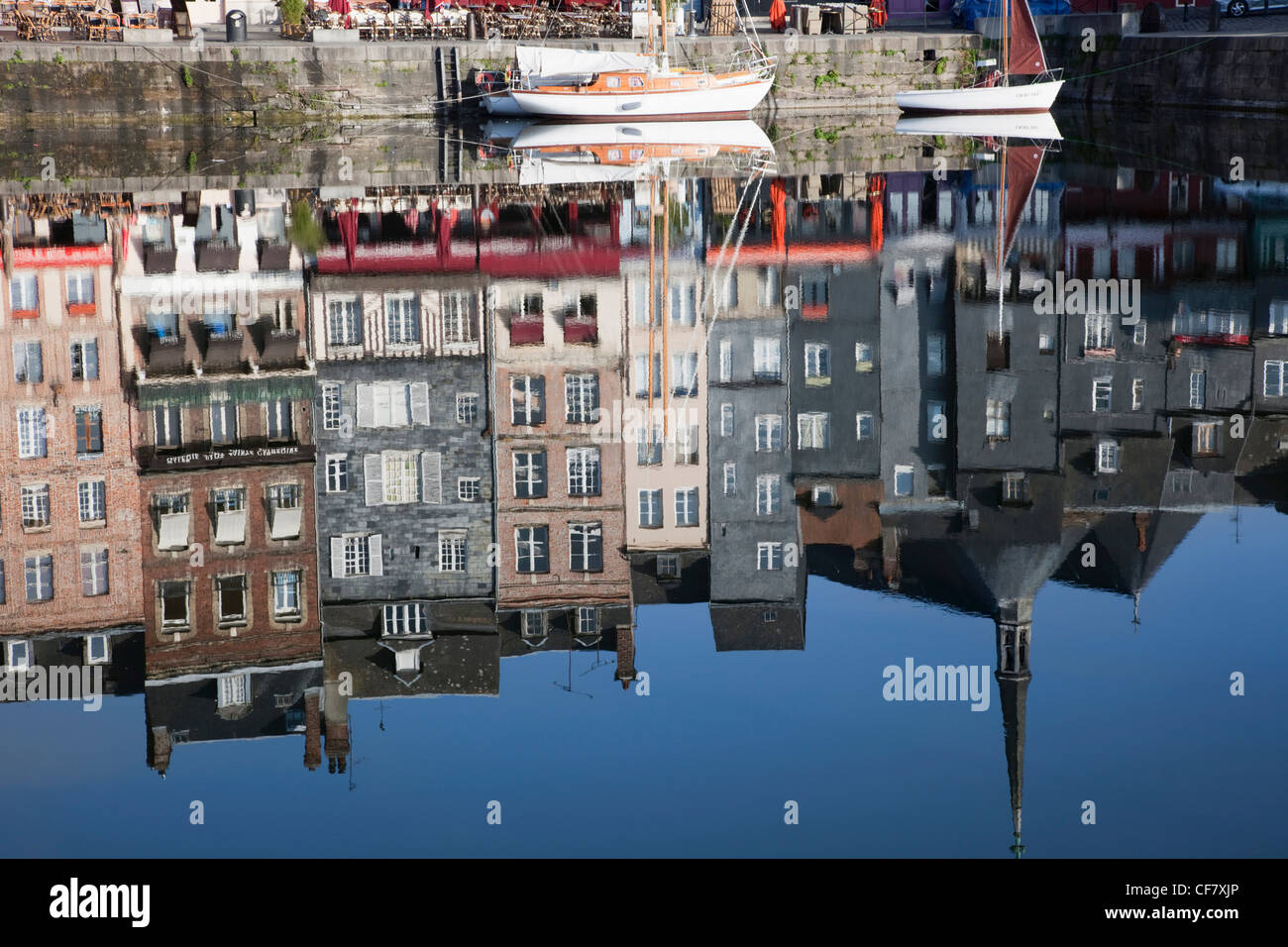 Europe, France, Normandy, Honfleur, Waterfront, Tourism, Travel ...
