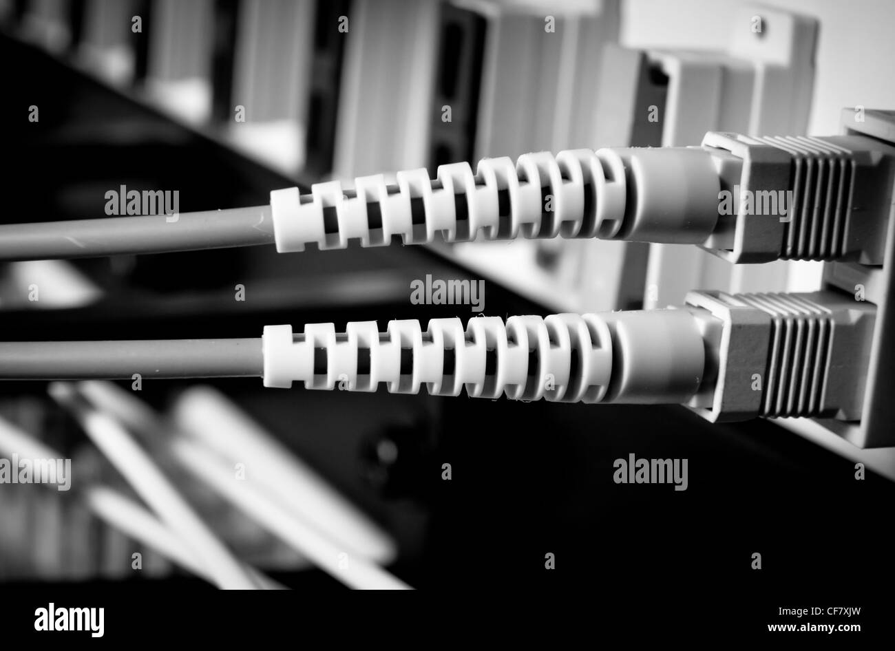 Fiber internet Black and White Stock Photos & Images - Alamy