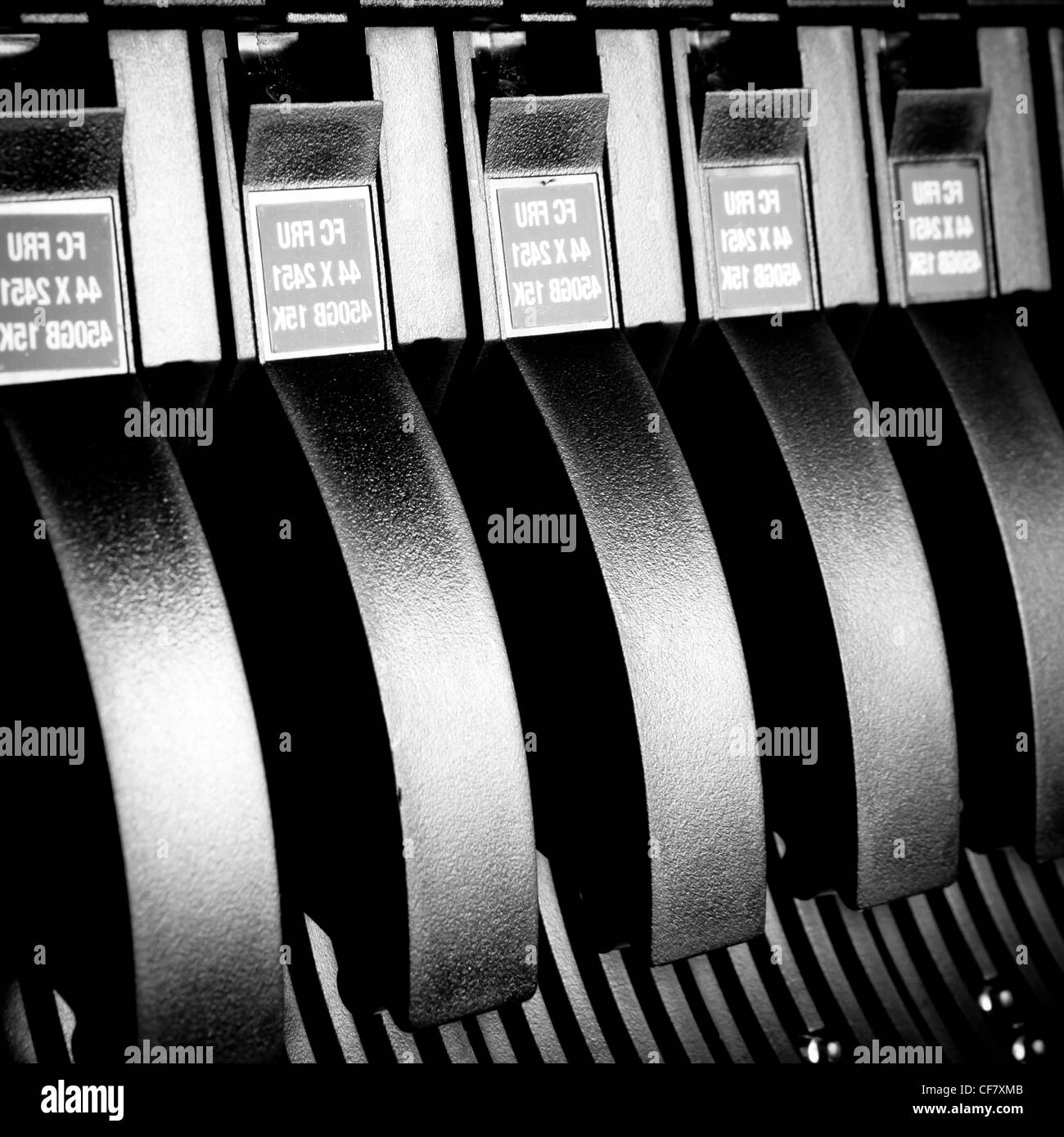 Detail of hard drive cluster in data center Stock Photo - Alamy