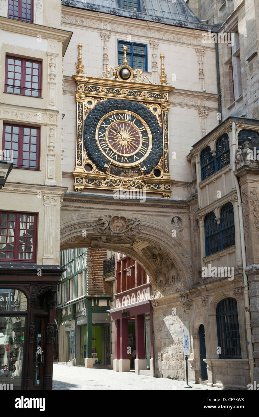 Europe, France, Rouen, Gros Horloge, Clock, Clocks, Clock Face, Tourism ...