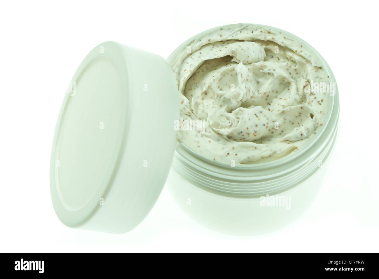 body scrub isolated on white background Stock Photo - Alamy