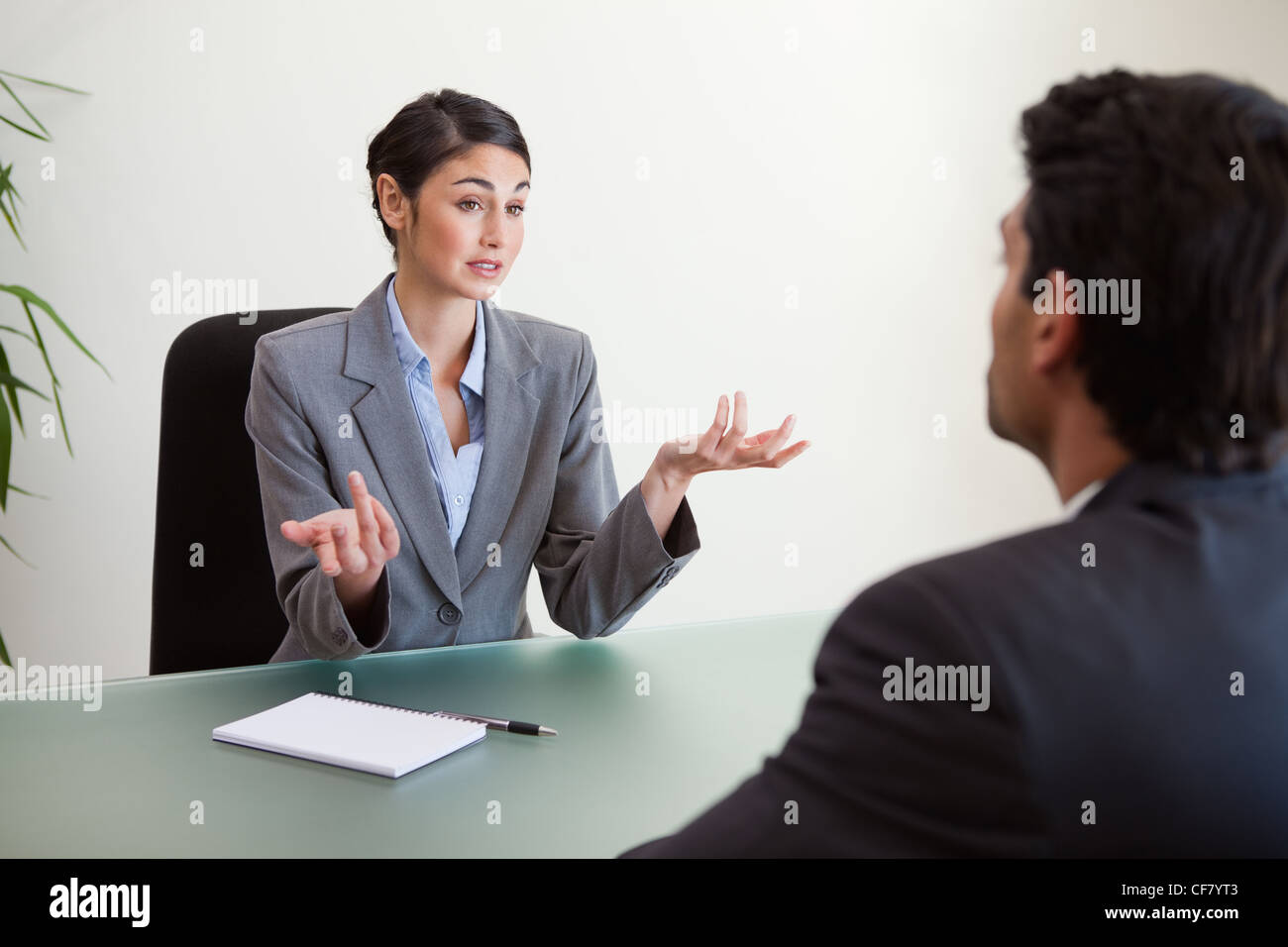 Interviewing partner hi-res stock photography and images - Alamy