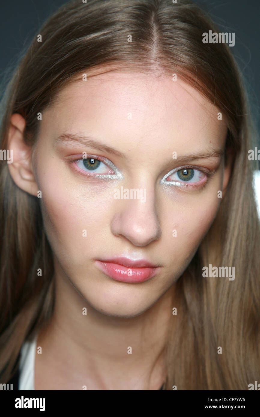 Preen Backstage Beauty New York Ready to Wear Spring Summer Head shot ...