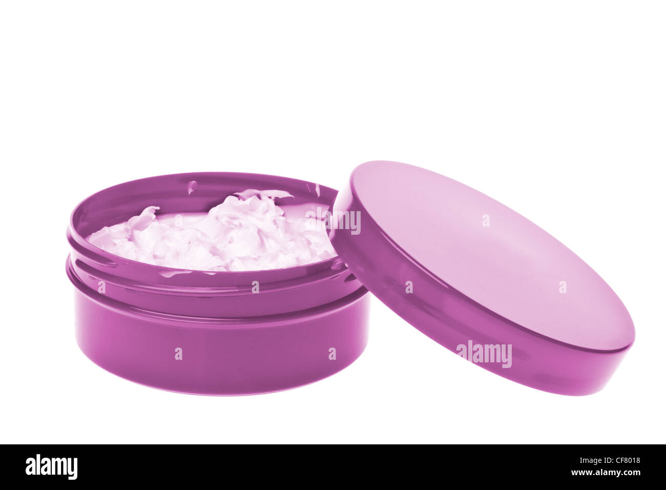 cosmetic cream in container isolated on white background Stock Photo ...