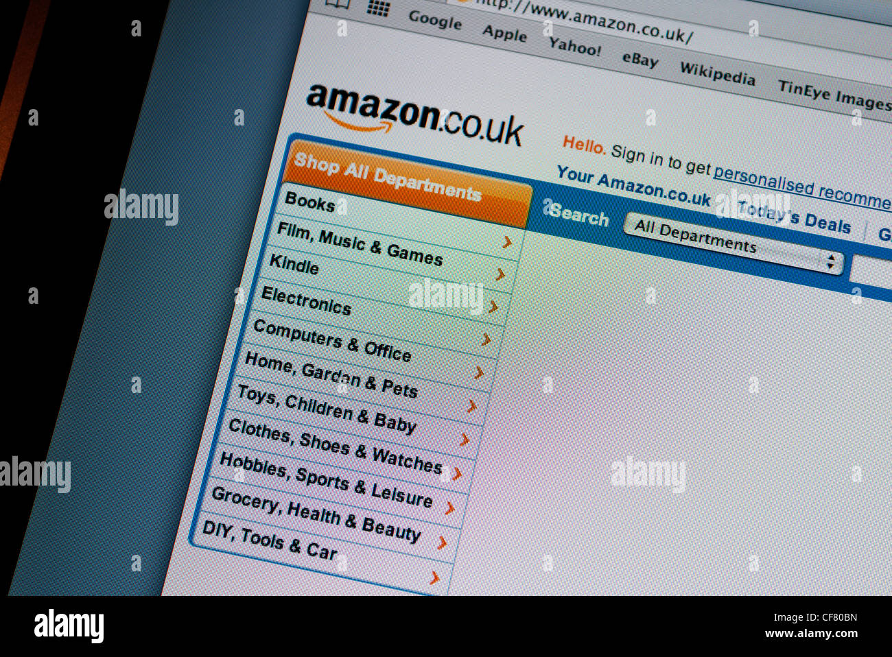 Amazon website hi-res stock photography and images - Alamy
