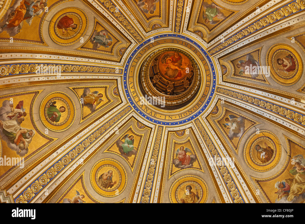Europe, Italy, Rome, Santa Maria di Loreto, Church, Dome, Catholic ...