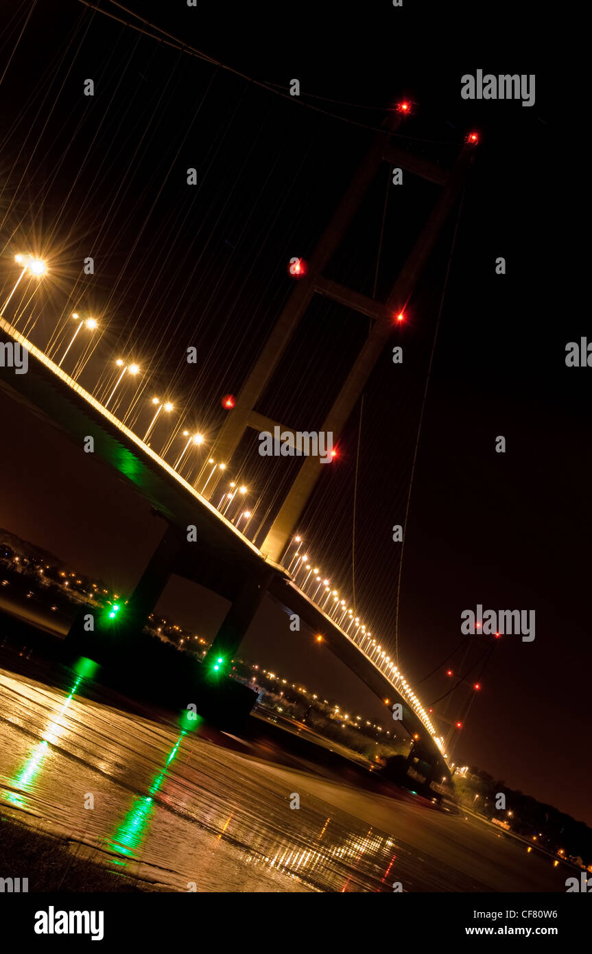 Bridge at night Stock Photo - Alamy