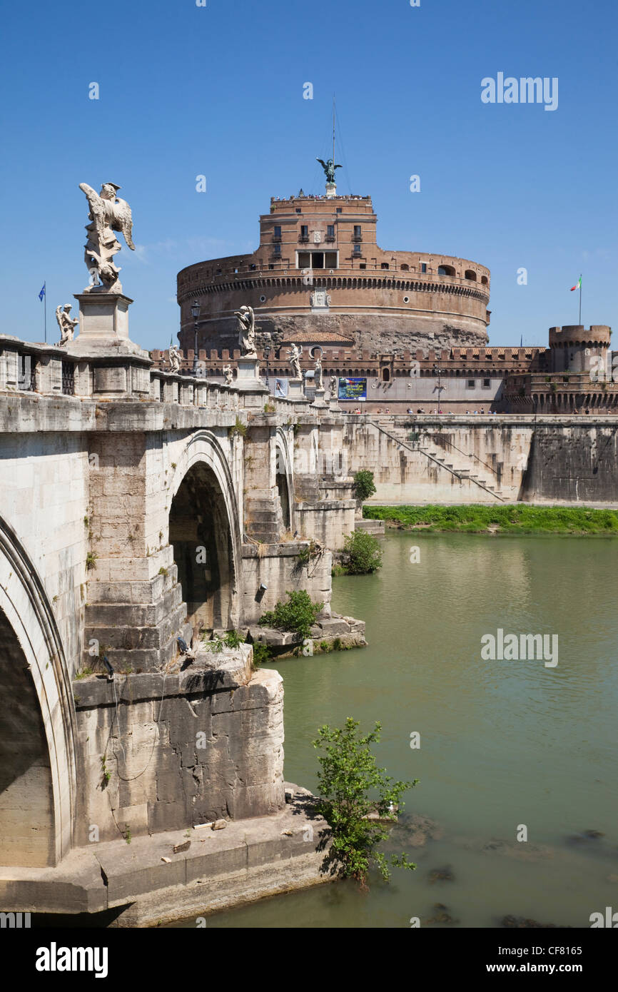 Europe, Italy, Rome, Castel Sant'Angelo, Castel S'Angelo, Saint Angelo ...