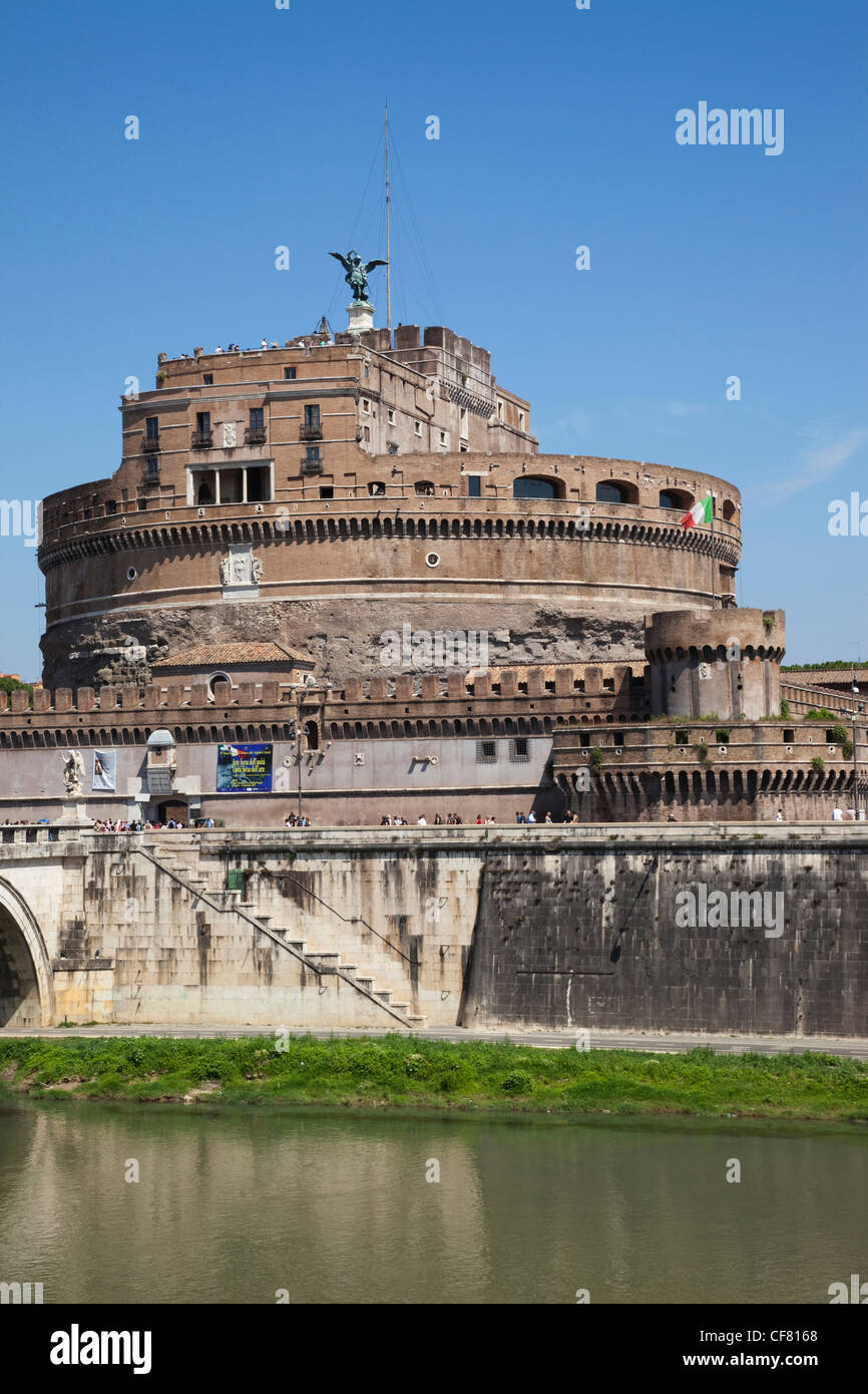 Europe, Italy, Rome, Castel Sant'Angelo, Castel S'Angelo, Saint Angelo Castle, Castle, Sant ...