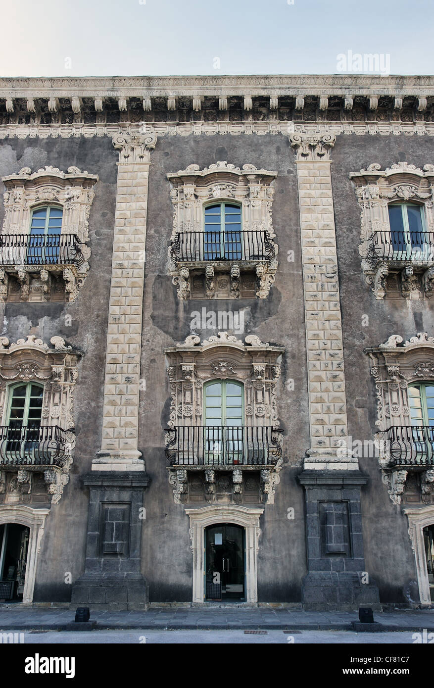 A sicilian baroque style building in Catania Stock Photo - Alamy