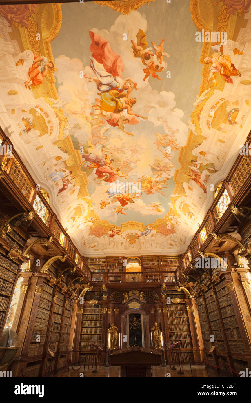 Europe, Austria, Wachau, Melk, Melk Abbey, Abbey, Library, Libraries ...