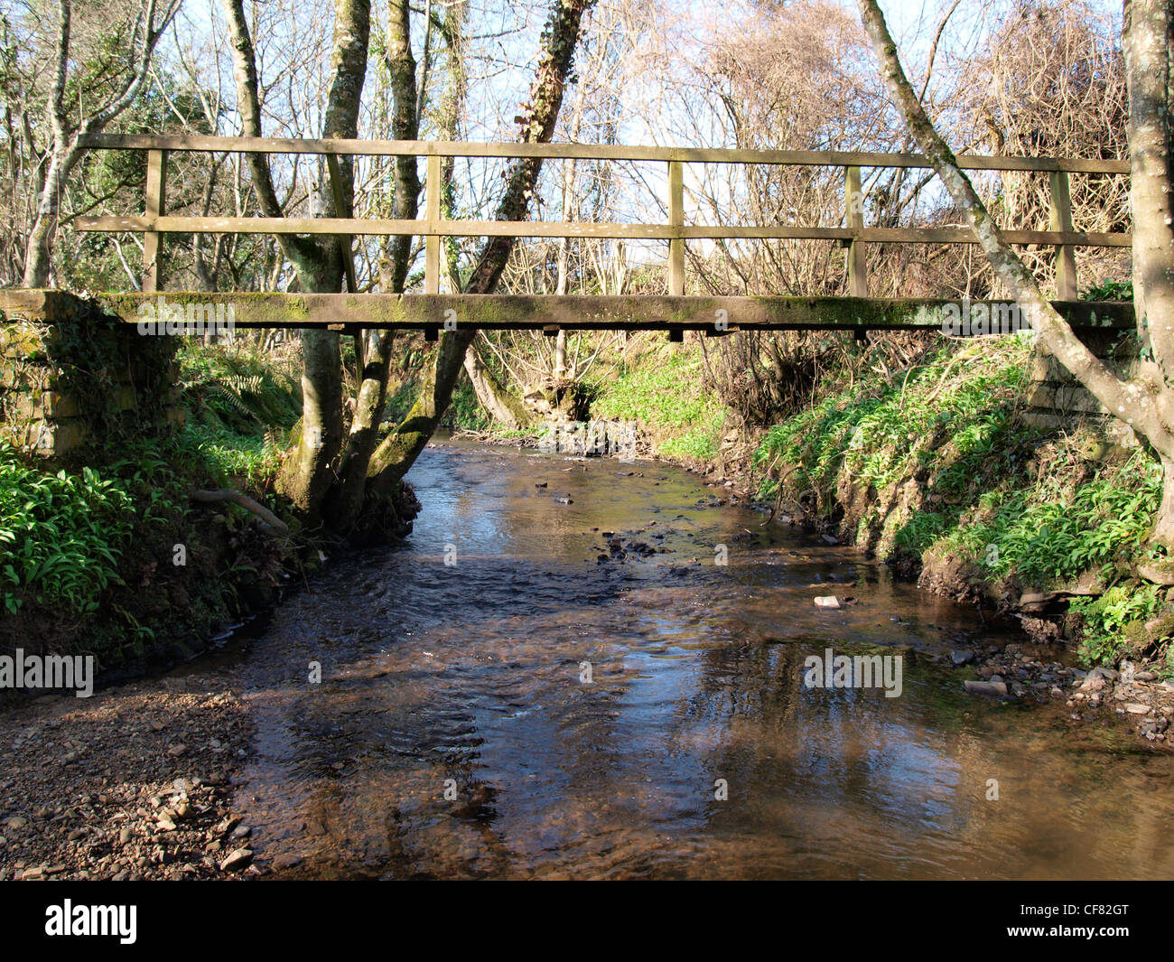 Bridge Over Stream Cornwall High Resolution Stock Photography and ...