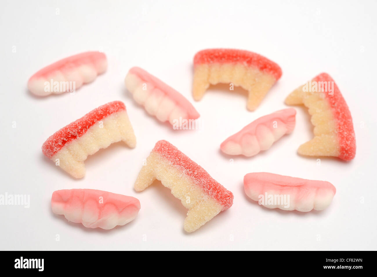 Jelly teeth and fizzy fangs Stock Photo - Alamy