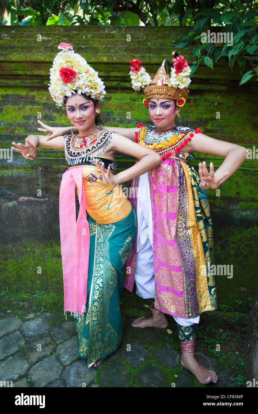 Indonesia, Asia, Bali Island, Batubulan, Temple, Barong, Dance, woman ...