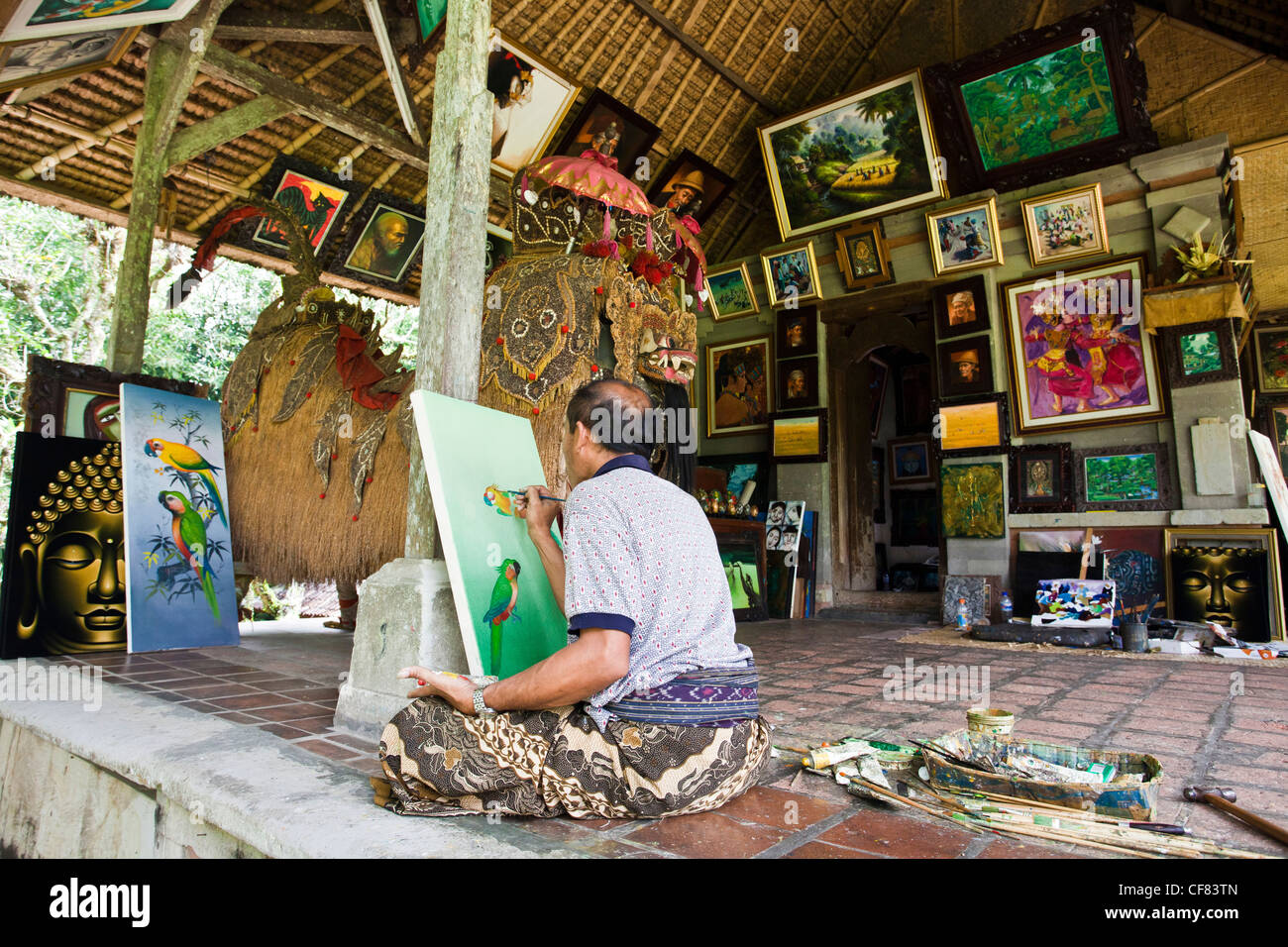 Indonesia, Asia, Bali island, Mengwi, Pura Taman Ayun, Temple, Artist ...