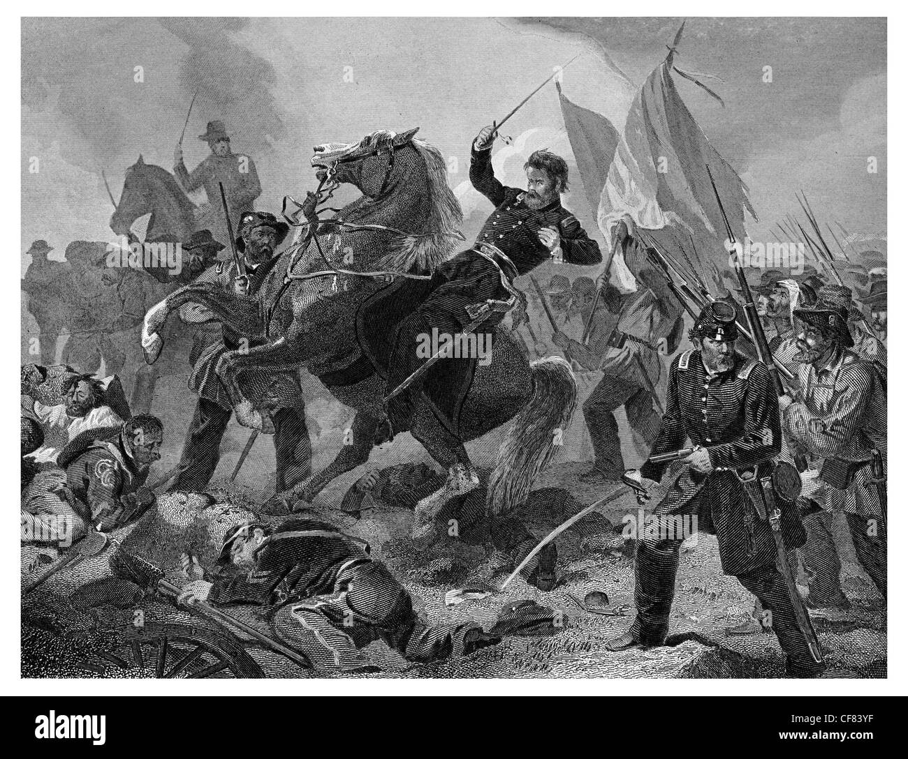 Battle of Wilson's Creek Death of General Nathaniel Lyon 1818 to 1861 ...