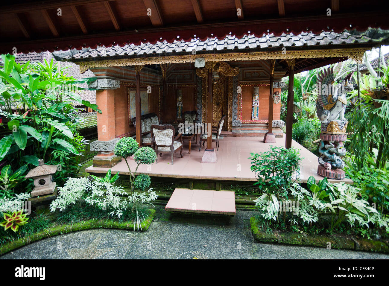 Indonesia, Asia, Bali island, Ubud, Traditional architecture, living ...
