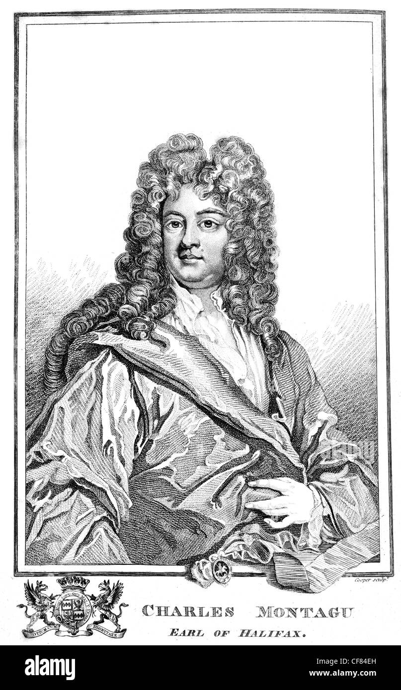 Charles Montagu 1st Earl of Halifax KG PC FRS 1661 1715 English poet ...