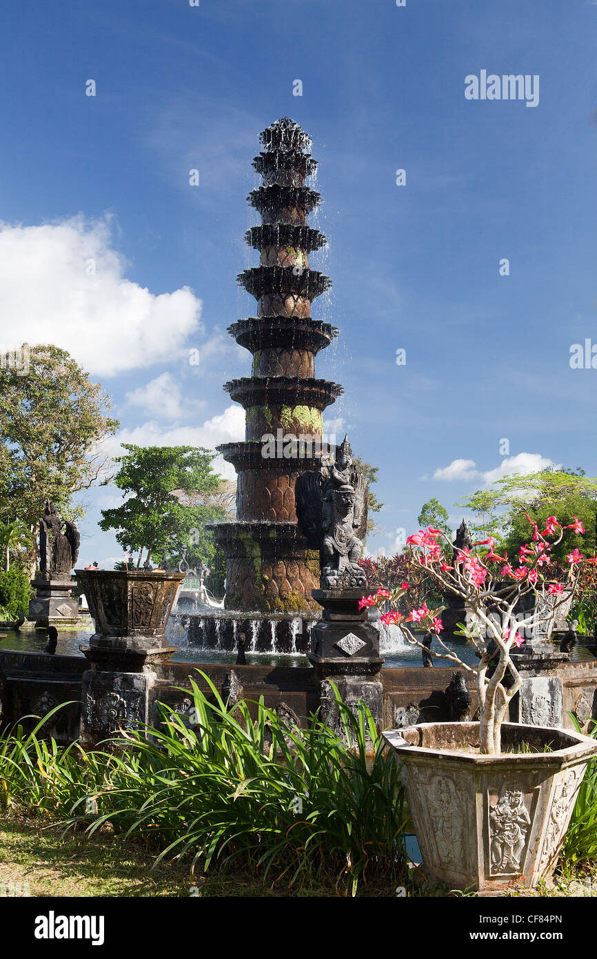 Indonesia, Asia, Bali Island, Tirta Gangga, Water Palace, garden, water ...