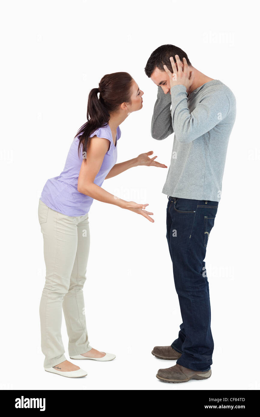 Young couple in a fight Stock Photo - Alamy