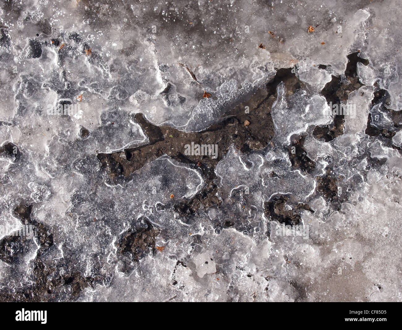 Ice mud abstract image Stock Photo - Alamy