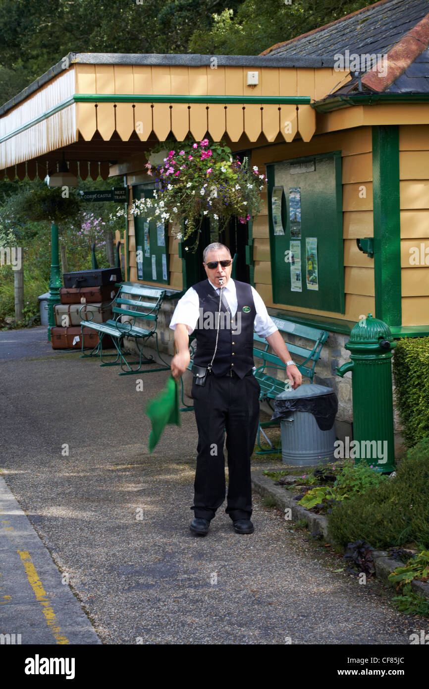 Train guard flag hi-res stock photography and images - Alamy