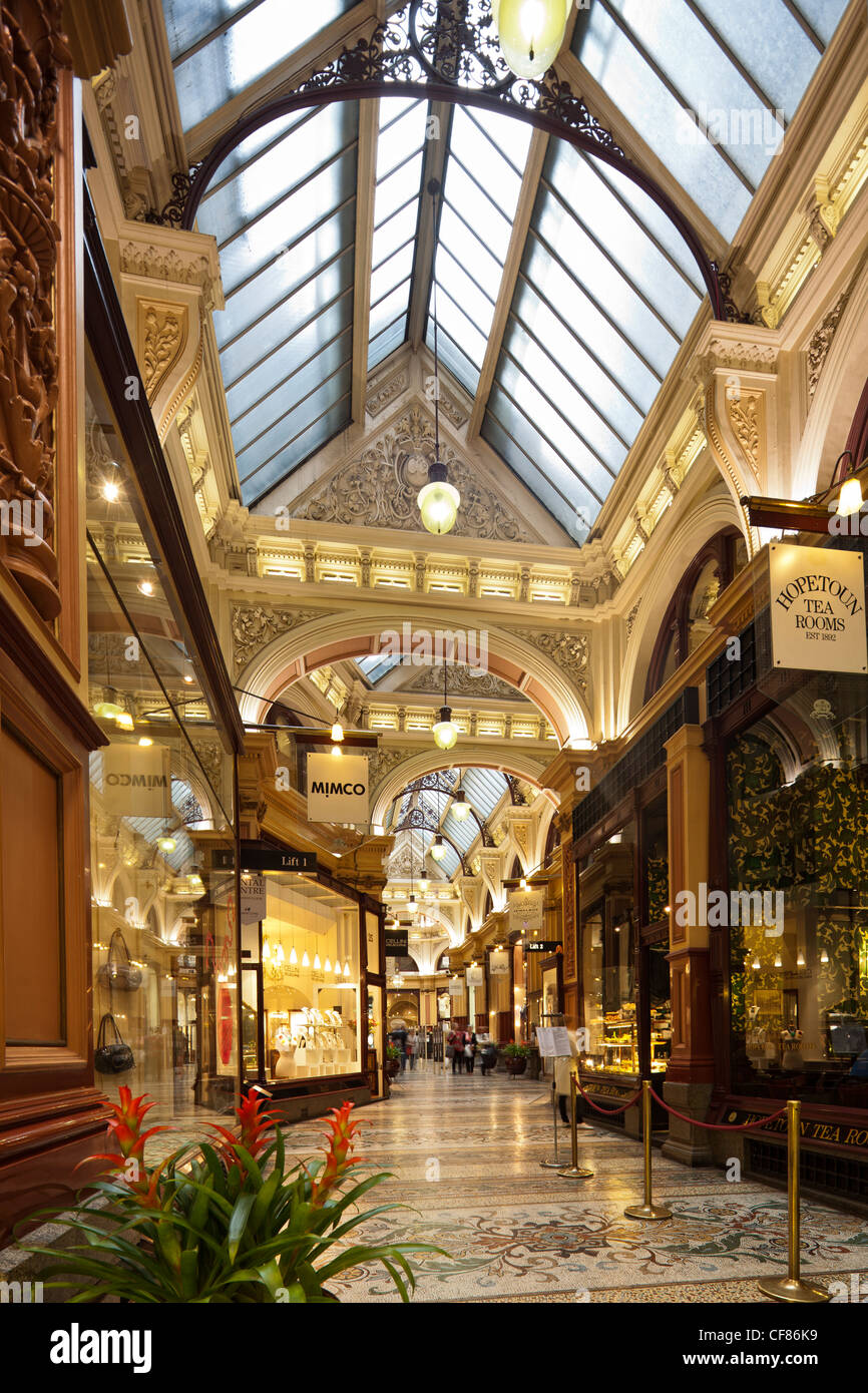 Shopping arcade melbourne hi-res stock photography and images - Alamy