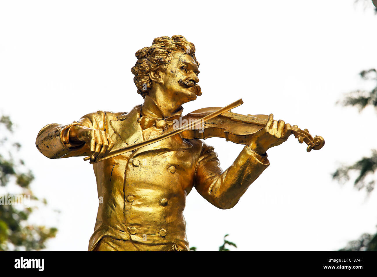 austria, vienna, johann strauss memorial Stock Photo - Alamy