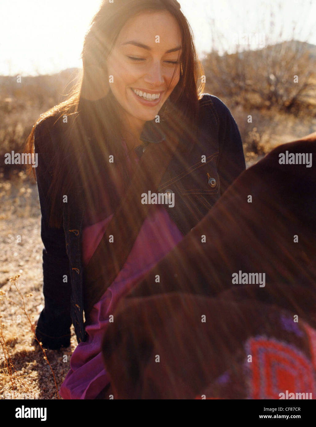 Woman clothed in the sun hi-res stock photography and images - Alamy