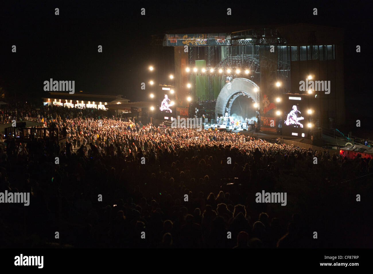 Sasquatch music festival at night. Washington state, USA Stock Photo ...