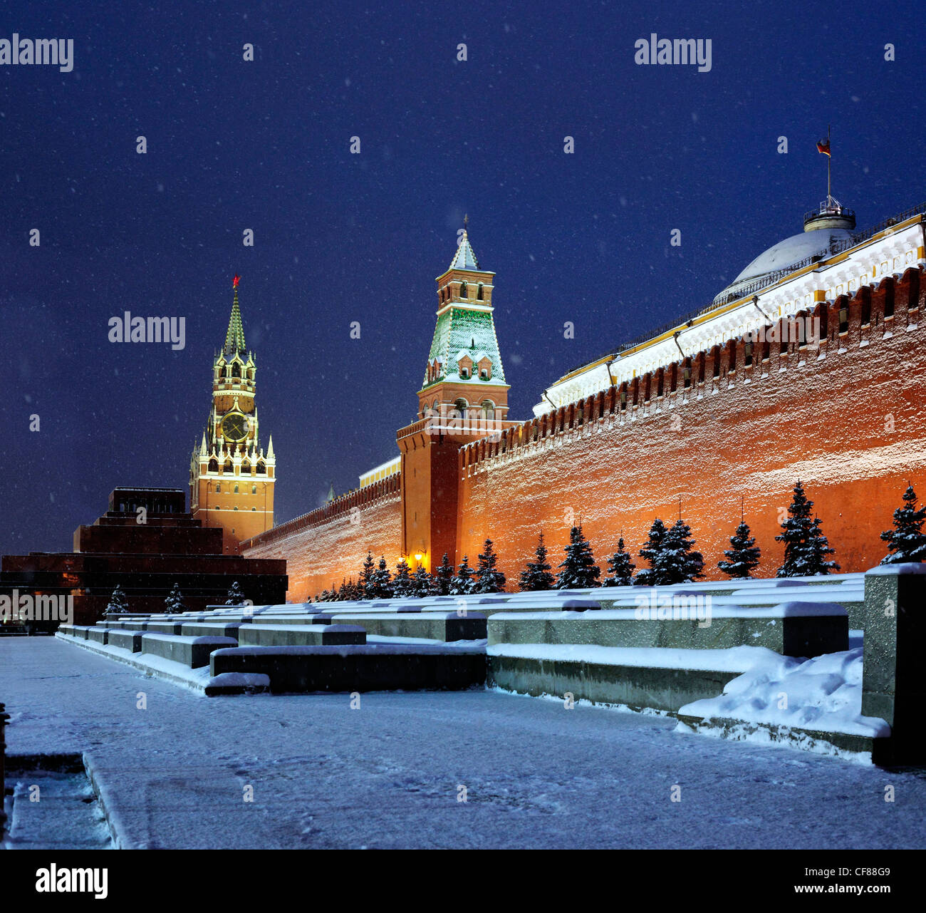 Moscow, Russia, Russian, Red square, Kremlin, Tower, towers, night ...