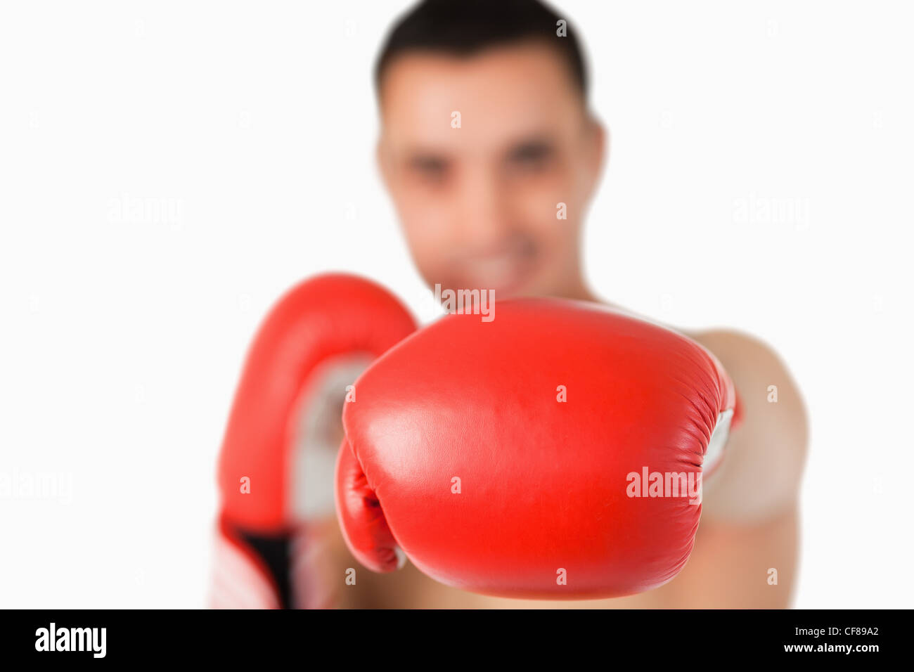 Left fist used to punch by boxer Stock Photo - Alamy